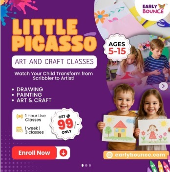 EARLY BOUNCE - ART AND CRAFT CLASSES in Online